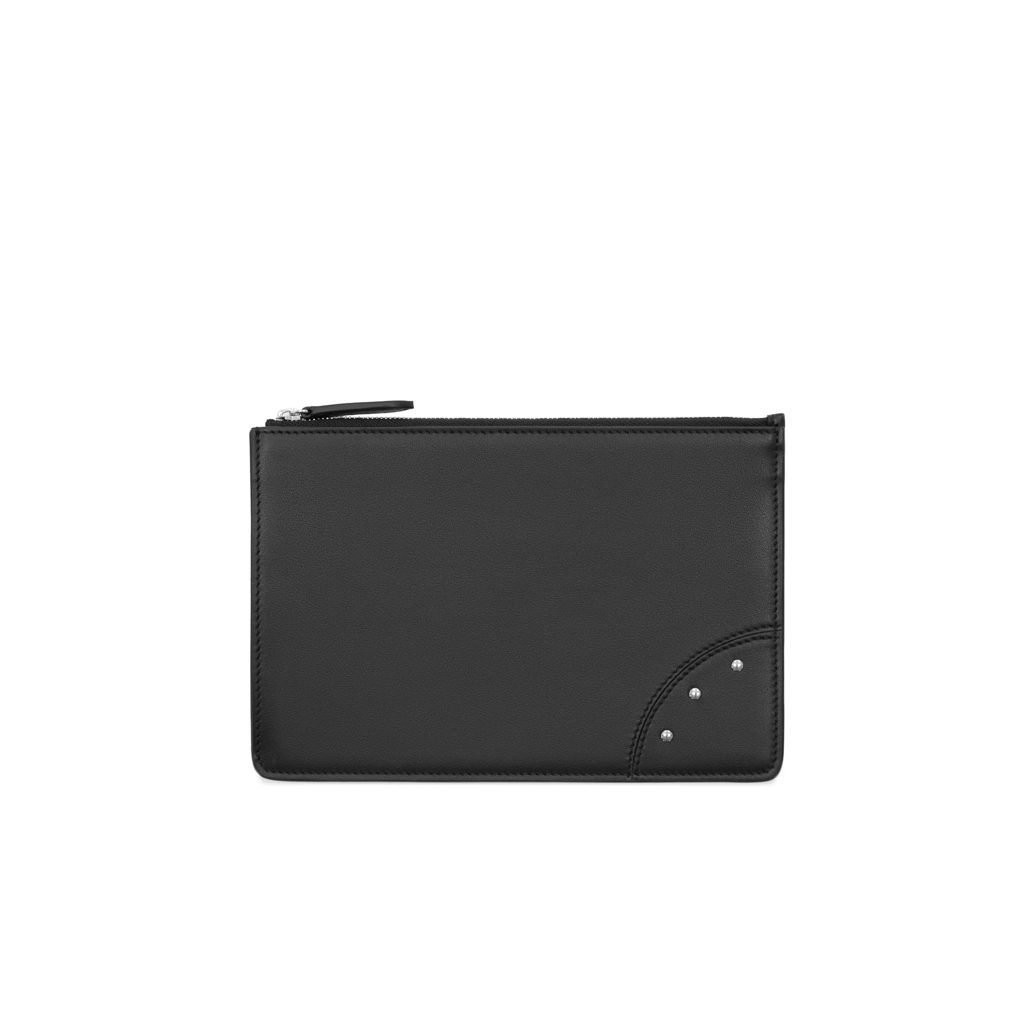Globe-Trotter | Leather A5 Pouch | Black | Metropolis Collection